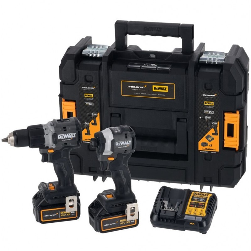 DEWALT Aku set udarna bušilica i odvijač DCK200MP2T McLaren 2x5.0Ah | Koreqt.hr